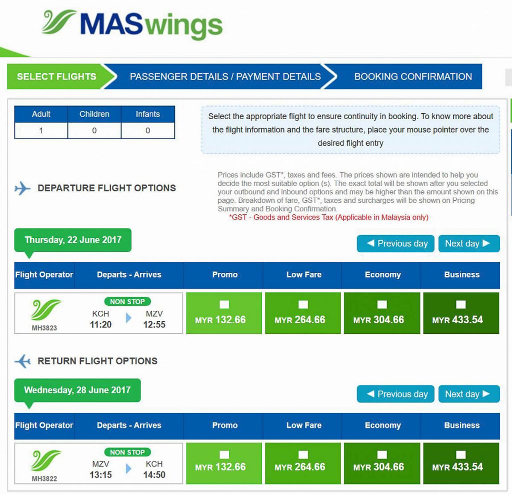 MASwings offers special holiday fares - Economy Traveller