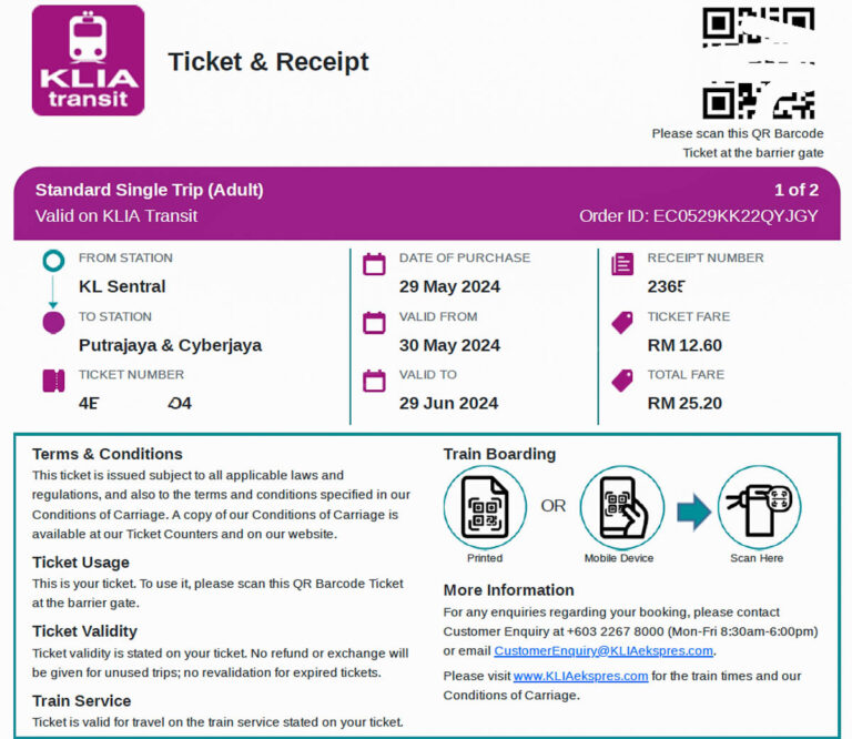 Two easy ways to travel KL Sentral to Putrajaya - Economy Traveller