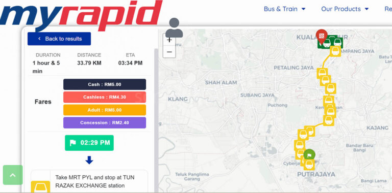 Two easy ways to travel KL Sentral to Putrajaya - Economy Traveller